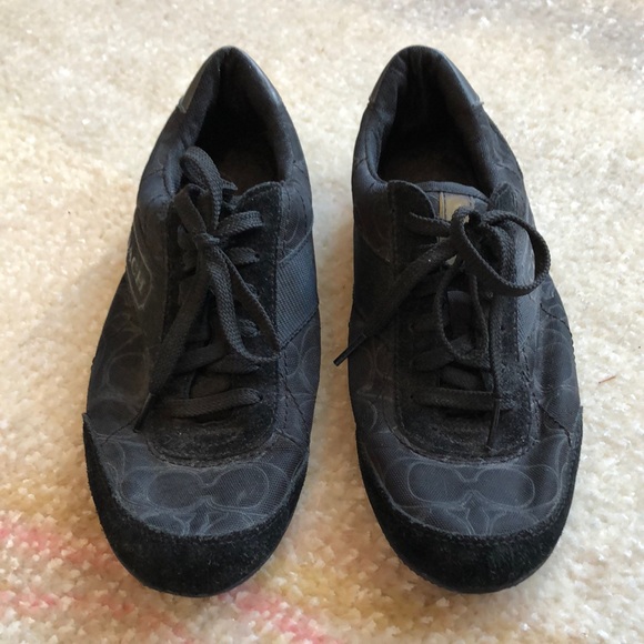 Coach | Shoes | Coach Sneakers Black On Black 75m | Poshmark